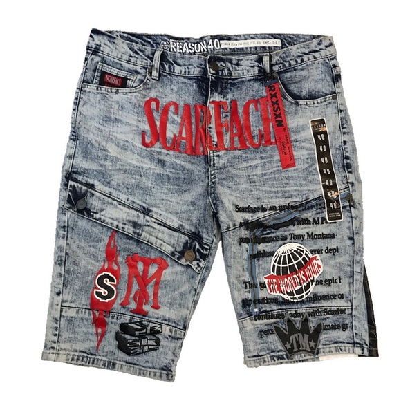 Reason | Shorts | Mens Scarface Shorts Size 4 | Poshmark